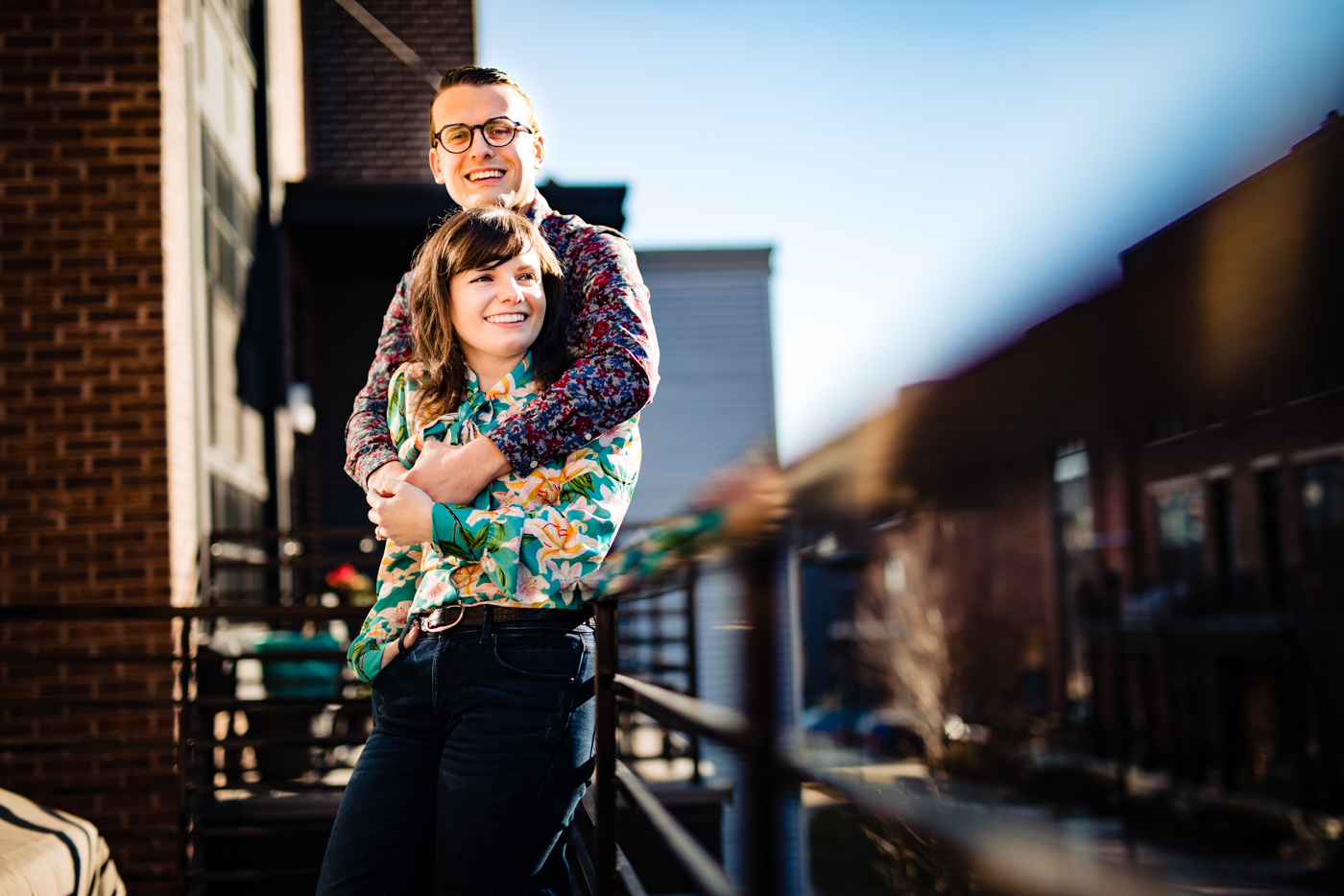 In-Home & Goodale Station Engagement Photos | Stephanie & Steven