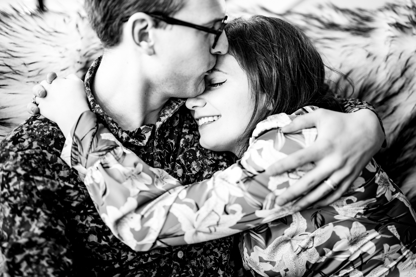 In-Home & Goodale Station Engagement Photos | Stephanie & Steven